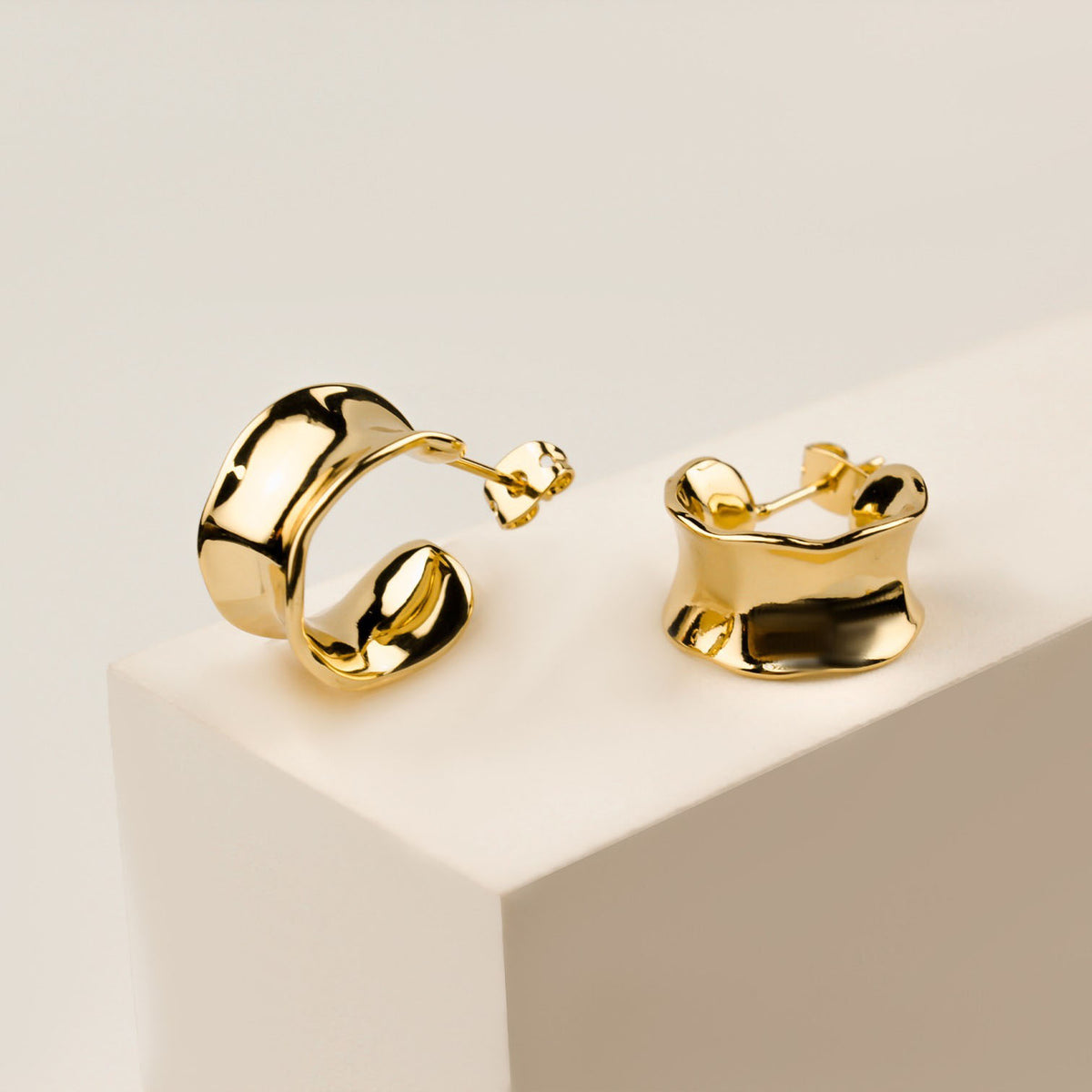Gold Plated Hoop Tendril – TagsBrands™ By Crearte Group LLC.